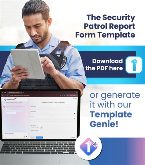 The Security Patrol Report Form Template Free And Downloadable 1st