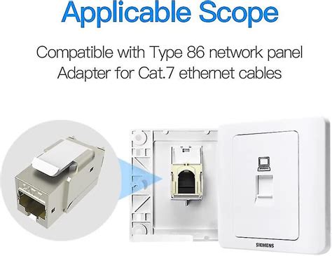 Rj45 Modular Jack Cat7 Cat6 Cat5 Rj45 8p8c Network Keystone Jack Rj45 Socket In Line Coupler