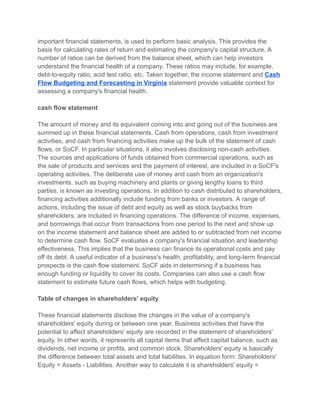 What Are The Four 4 Major Financial Statements Pdf Stocks And Bonds Personal Investing