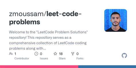 Github Zmoussamleetcodeproblems Welcome To The Leetcode Problem Solutions Repository This