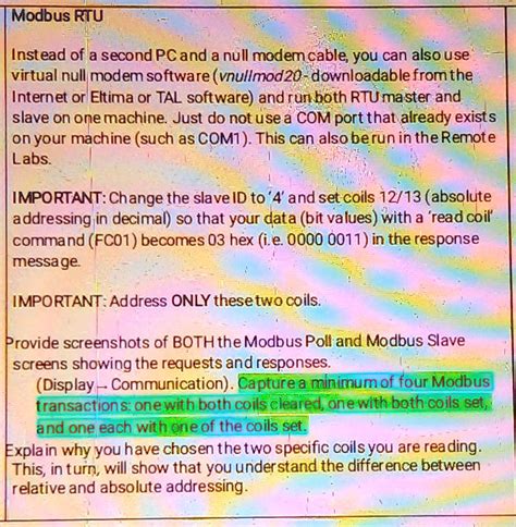 Modbus Rtu Instead Of A Second Pc And A Null Modem Cable You Can Also