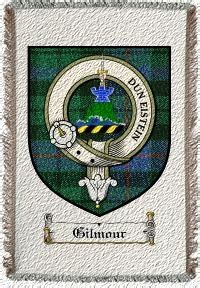 Gilmour Clan Badge Throw Blanket