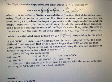 Solved Matlab Help I Need To Write A Function And Then Call