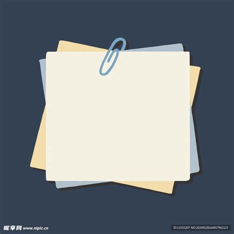 卡通便签纸矢量简笔画设计图 办公用品 生活百科 设计图库 昵图网