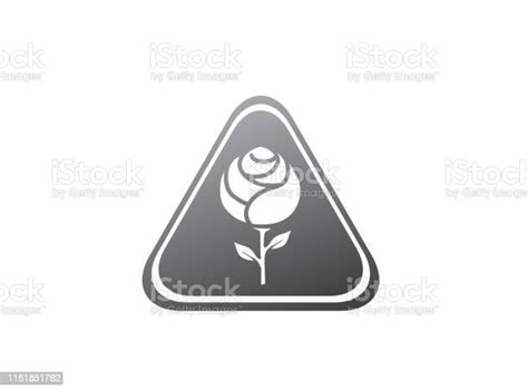 로고 디자인 일러스트 레이 션에 대 한 모양에 나뭇잎과 긴 다리 꽃 장미 0명에 대한 스톡 벡터 아트 및 기타 이미지 0명 꽃 나무 꽃 식물 Istock