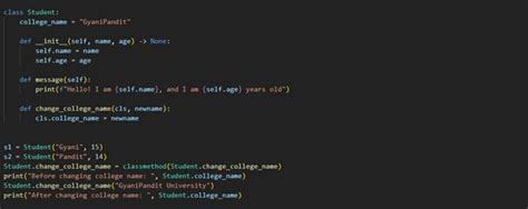 Python Class Methods With Examples