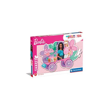 Clementoni Puzzle ბარბი და გორგოლაჭები 104 ნაწილი