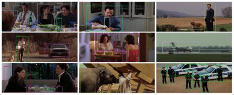 Sample Frames From Testing Movies With The Detected Objects Of Various
