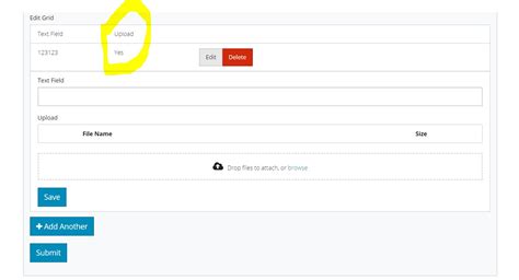 Editgrid Doesnt Render File Upload Component When You Add One · Issue