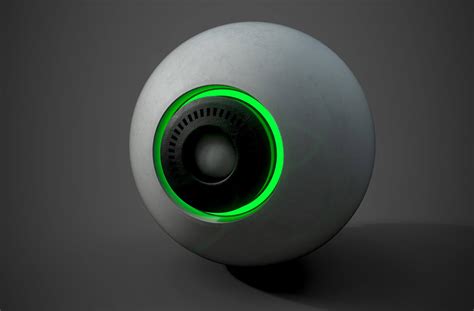 Sphere Spy Robot 3d Render Digital Art By Apuart