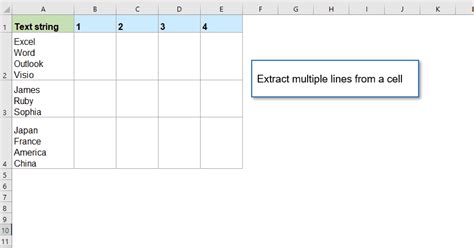 Extract Multiple Lines From A Cell