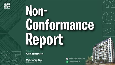 Non Conformance Report Ncr