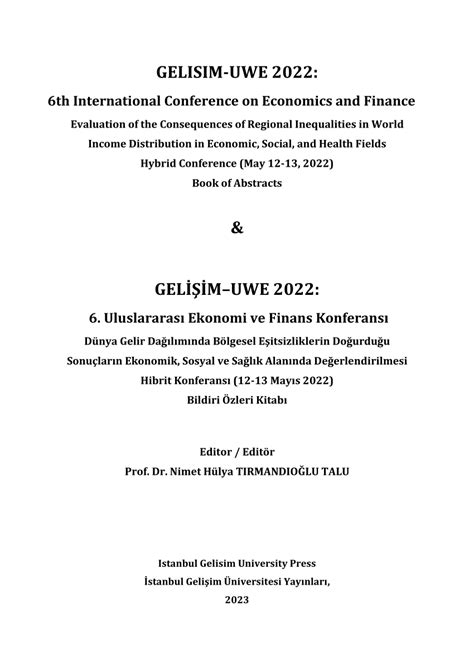 Pdf Volatİlİte Endeksİ İle Borsa İstanbul 100 Endeksİ Arasindakİ Sİmetrİk Ve Asİmetrİk