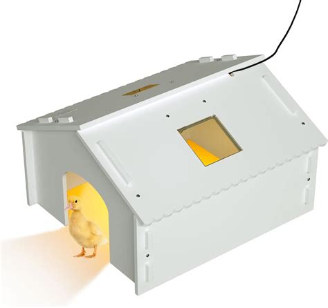 Upgraded Chick Brooder With Viewing Windowheat Lamp