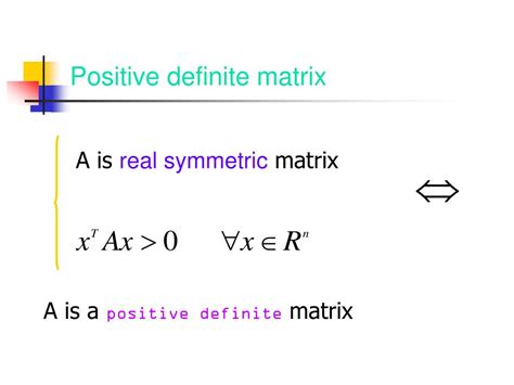 positive definite matrix greatrety
