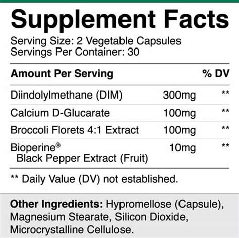 Natures Craft Dim Complex With Bioperine Hercules Supplements Egypt