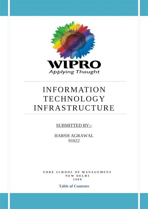 Docx Wipro Information Technology Infrastructure Dokumen Tips