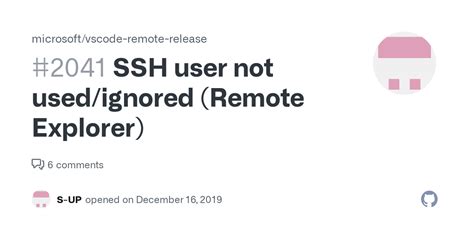 Ssh User Not Usedignored Remote Explorer · Issue 2041 · Microsoftvscode Remote Release · Github