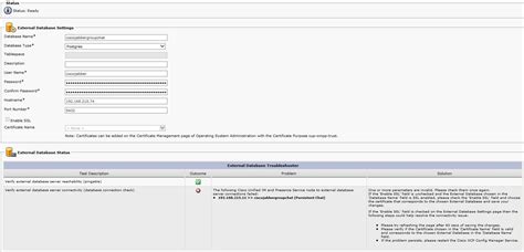 Configure External Postgrs Database For Cisco Presence Cisco Community