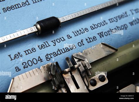 Document On Vintage Typewriter Stock Photo Alamy