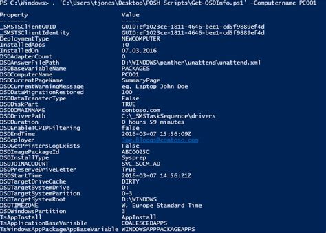 Get OSD Info Post Deployment With PowerShell