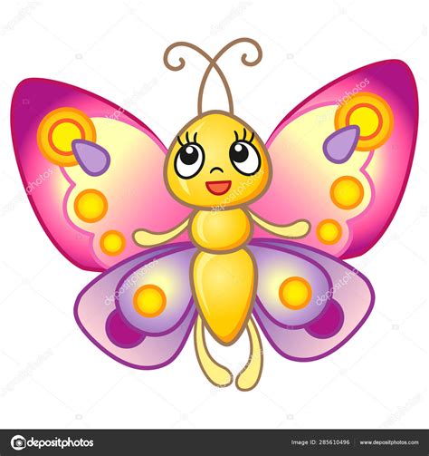 Cute Butterfly Cartoon