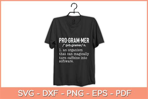 Programmer Noun Definition Svg Cutting File So Fontsy