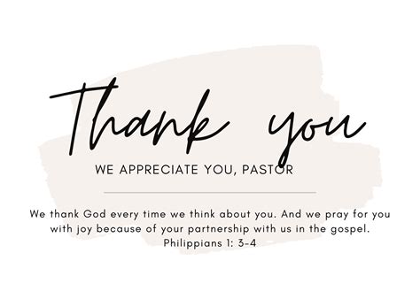 Pastor Appreciation Cards