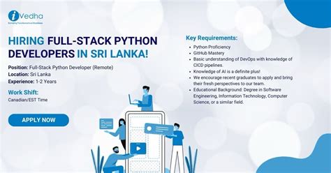 ivedha inc on linkedin techjobs pythondeveloper fullstack joinourteam codingopportunity…