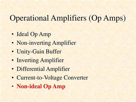 PPT Operational Amplifiers Op Amps PowerPoint Presentation Free Download ID