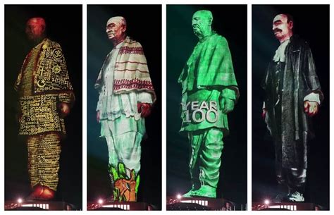 Statue Of Unity 3d Projection Mapping Show