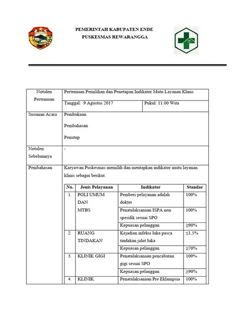 Ep 2 Pemilihan Dan Penetapan Indikator Mutu Layanan Klinis Dan Keselamatan Pasien Pdf