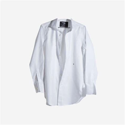 W 옴므걸스 클래식 셔츠 블루 화이트 Homme Girls Kream