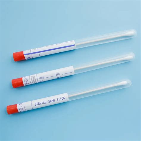 Medical Flocking Flu Oral Nasal Specimen Collection Transport Swab Anal Cervix Vagina Swab In