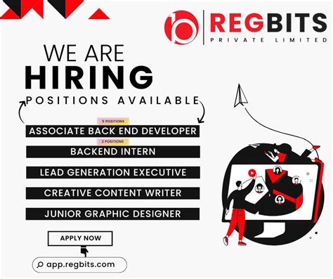 Regbits Private Limited On Linkedin Regbits Hiring Hiringalert