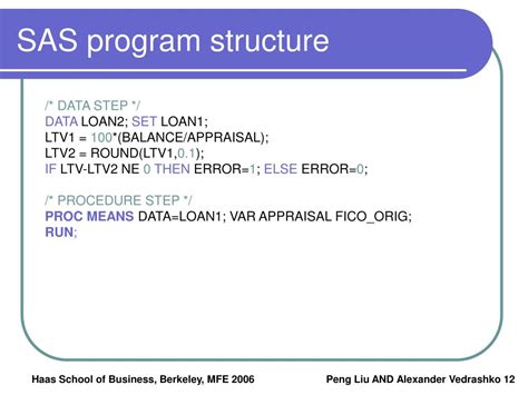 Ppt Haas Mfe Sas Workshop Lecture 1 Introduction To Sas Powerpoint