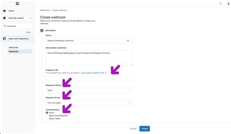 Setting Up A Webhook To Send Whasapp Notifications From Zendesk Whatsapp Connector By Respira