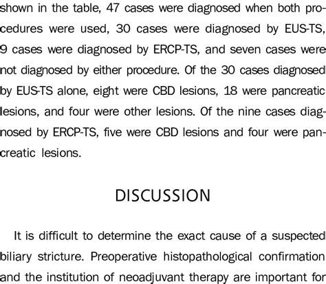 Details Cases Diagnosed By EUS And ERCP TS As Download Scientific Diagram