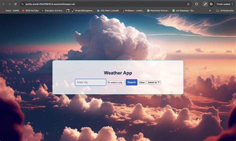 🚀 Excited To Share My Cloud Weather Webapp Project 🌦️ Im Thrilled To