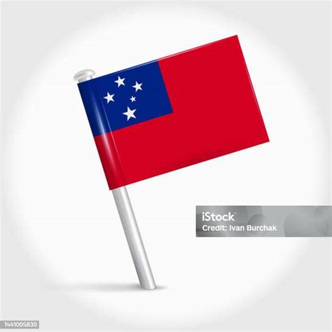 사모아 지도 핀 플래그입니다 3d 현실적인 벡터 일러스트 레이 션 0명에 대한 스톡 벡터 아트 및 기타 이미지 0명 3차원 형태 각도 Istock