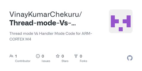 Github Vinaykumarchekuruthread Mode Vs Handler Mode Code Thread Mode Vs Handler Mode Code