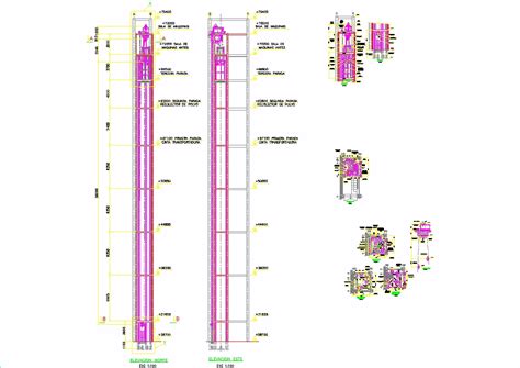 Planta Parte Superior De Techo De Cabina De Ascensor 67655 Kb Bibliocad