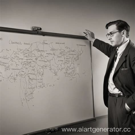 History Teacher By Interactive Whiteboard World War Ii Lesson Ai Art