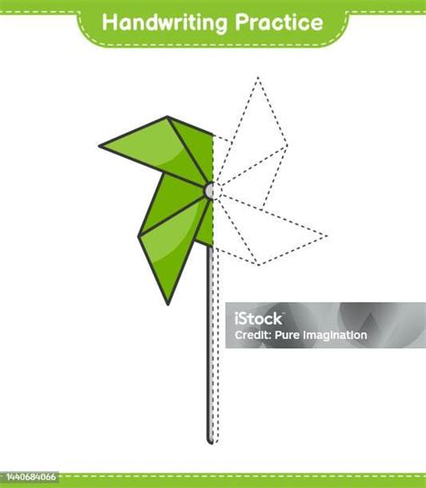 필기 연습 바람개비의 추적 선 교육 어린이 게임 인쇄 워크시트 벡터 일러스트 레이 션 바람개비에 대한 스톡 벡터 아트 및 기타 이미지 Istock