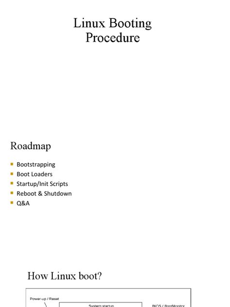 Redhat Linux Boot Process Pdf Booting Bios