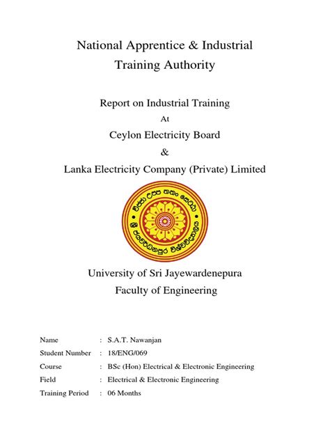 industrial training report pdf electrical substation electric