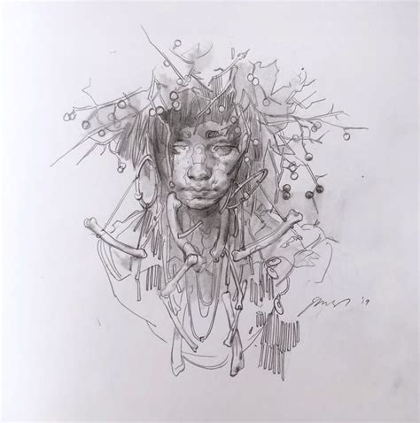 The Art Of Eliza Ivanova Sketches Bizarre Art Art Sketches