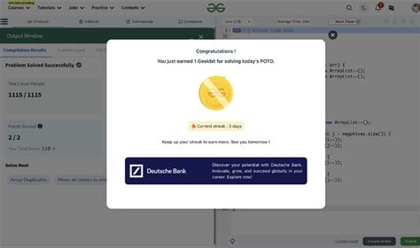 Aman Yadav On Linkedin Geekstreak2024 Deutschebank Potd Codingchallenge Algorithms