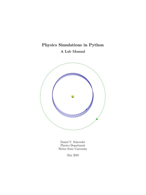 Physics Simulations In Python Pdf Java Script Python Programming Language