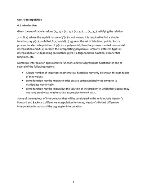 numerical chapter 4 pdf function mathematics finite difference